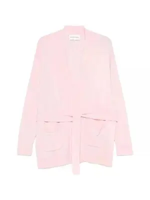 Eric Bompard Belted Pocket Cardigen-coat - Pink