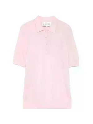 Eric Bompard Buttoned Knitted Polo Top