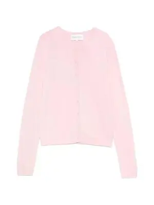 Eric Bompard Buttoned Round-neck Cardigan - Pink