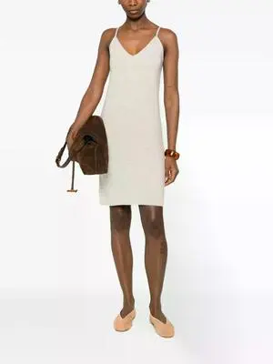 Eric Bompard Strappy V-neck Dress