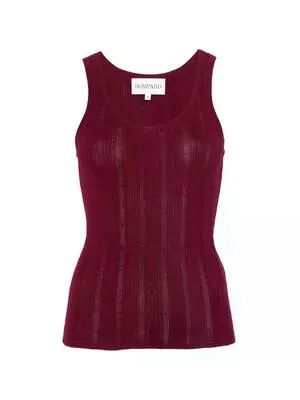 Eric Bompard Round-neck Tank Top - Red