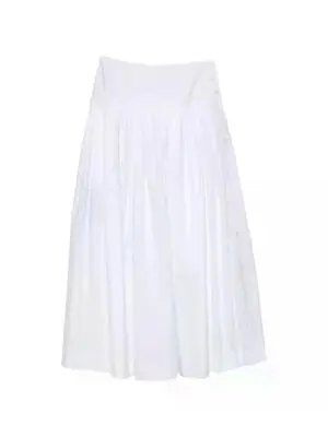 LANVIN Pleated Buttoned Maxi Skirt