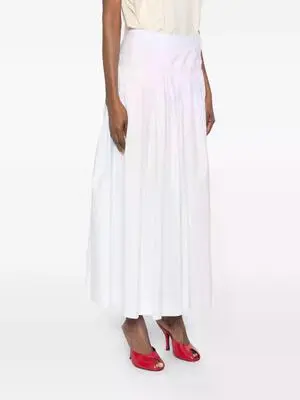 LANVIN Pleated Buttoned Maxi Skirt