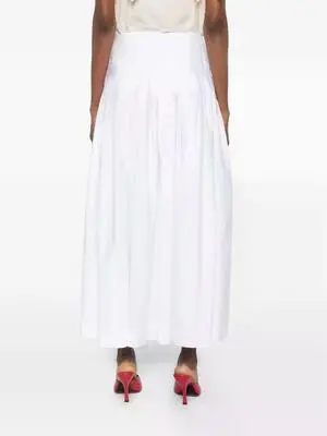 LANVIN Pleated Buttoned Maxi Skirt