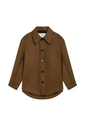 Ami Pocket Long-sleeve Shirt - Brown