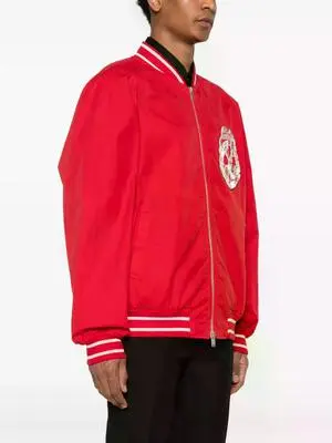 Alexander McQueen Skull-appliqué Bomber Jacket
