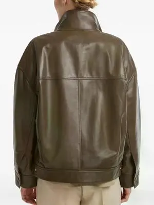 YVES SALOMON Lamb Leather Short Jacket