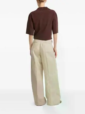 YVES SALOMON Pleated Palazzo Pants