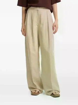 YVES SALOMON Pleated Palazzo Pants