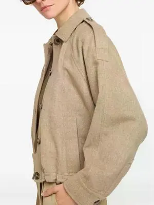 YVES SALOMON Button Cashmere Jacket