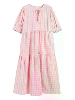Chinti & Parker Gingham-pattern Maxi Dress