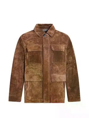 YVES SALOMON Suede Jacket - Brown