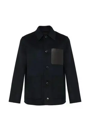 YVES SALOMON Pocket-detail Shirt Jacket - Blue