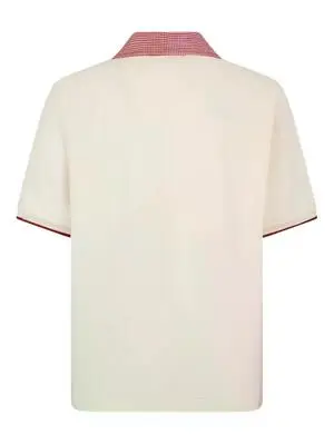 Dsquared2 Virgin Wool Linen Pied De Poule Polo