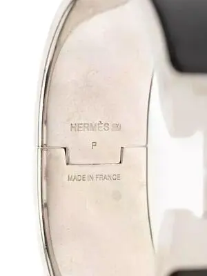 Hermès 2000-2025 Wide Enamel Clic Clac H Bracelet Pm - Black