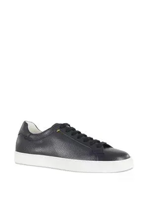 DOUCAL'S Leather Lace-up Sneakers - Blue
