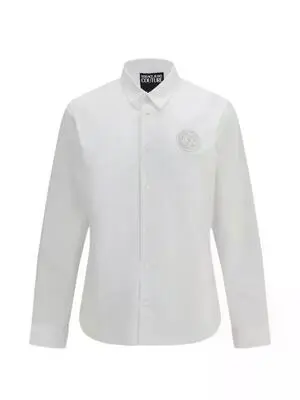 Versace V-emblem Patch Shirt - White