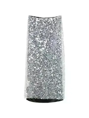 VIKTORIA CHAN Sequin Embellished Skirt