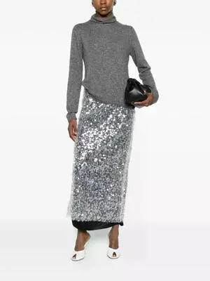 VIKTORIA CHAN Sequin Embellished Skirt