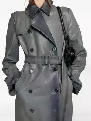 Acne Studios Double-breasted Leather Coat