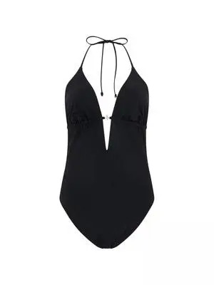 Tory Burch Halterneck Swimsuit - Black