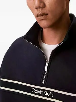 Calvin Klein Zip Striped Sweatshirt