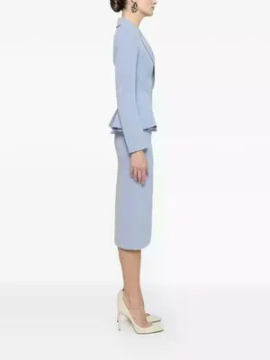 NISSA High-waisted Pencil Midi Skirt - Blue