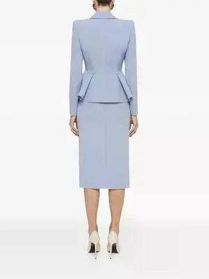 NISSA High-waisted Pencil Midi Skirt - Blue