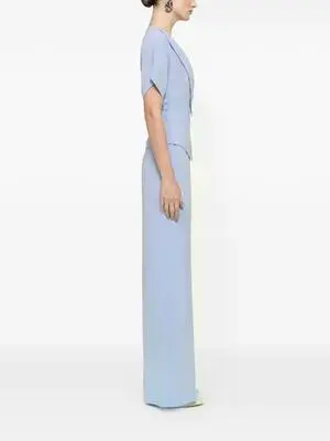 NISSA V-neck Crepe Top