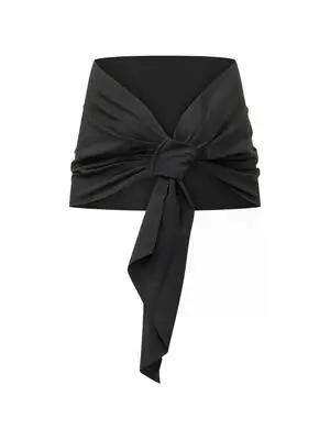 Chiara Boni La Petite Robe Eva Draped Stole - Black