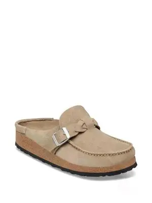 BIRKENSTOCK Braided Buckley Flat Mules - Neutrals