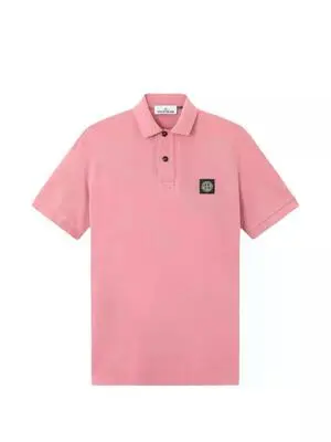 Stone Island Short-sleeve Polo Shirt - Pink
