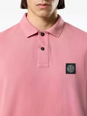 Stone Island Short-sleeve Polo Shirt - Pink