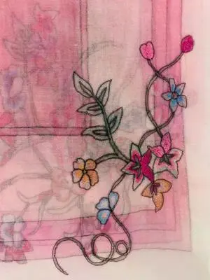 Faliero Sarti Chanty Embroidered Scarf