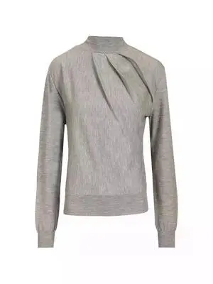 Givenchy Draped Sweater - Grey