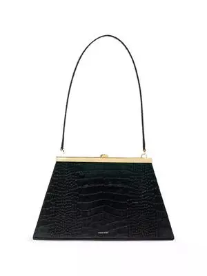 ANINE BING Annie Smooth-leather Bag - Black