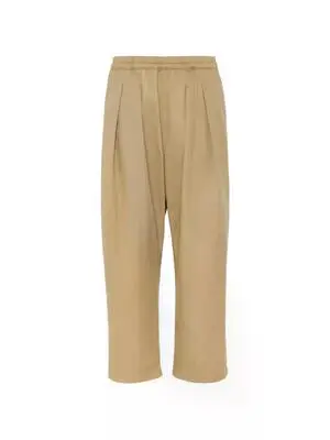 MAISON MARGIELA Elasticated Pleated Trousers - Neutrals