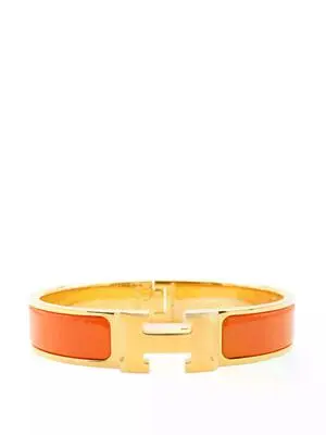 Hermès Enamel Clic H Bracelet Pm - Gold