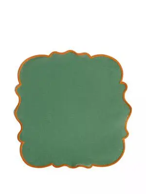 BITOSSI HOME Scalloped Napkin Set - Green