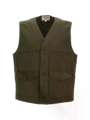 Filson Pockets Buttoned Vest - Green