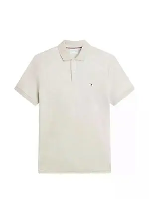 Tommy Hilfiger Logo-detail Polo Shirt - Neutrals