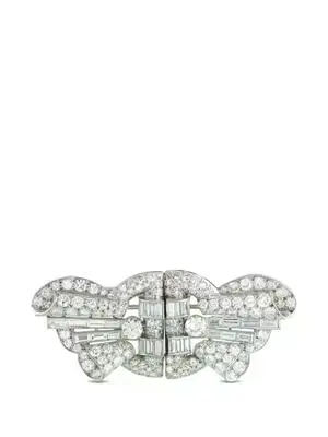 LB EXCLUSIVE Diamond Embellished Brooch - Silver