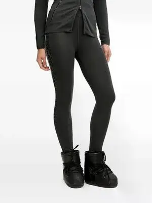 NEWLAND Patterned Perfomance Leggings - Black