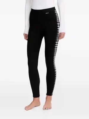 NEWLAND Houndstooth-pattern-detail Leggings - Black