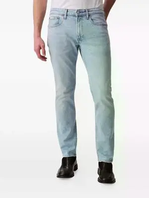 Calvin Klein Slim-fit Logo-patch Jeans