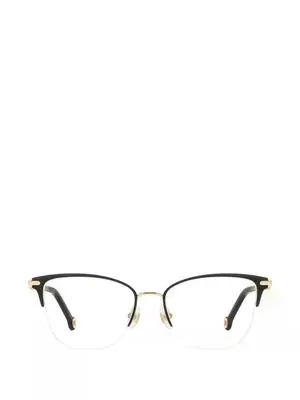 Carolina Herrera Logo-detail Eyeglasses - Black