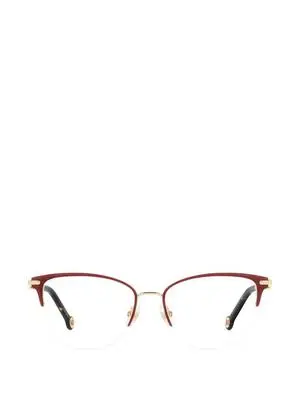 Carolina Herrera Logo-detail Eyeglasses - Red