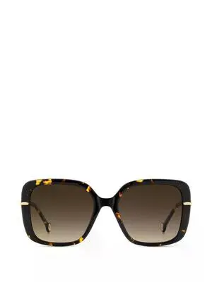 Carolina Herrera Square Frame Sunglasses - Brown