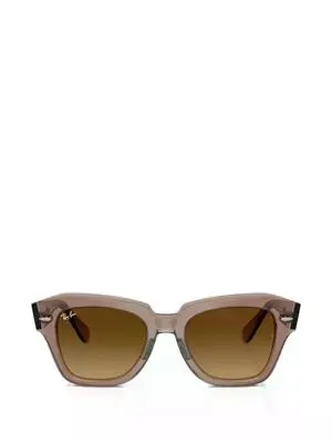 Ray-ban State Street Browline Sunglasses - Brown