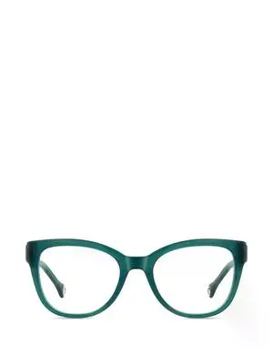 Carolina Herrera Oval Eyeglasses - Green